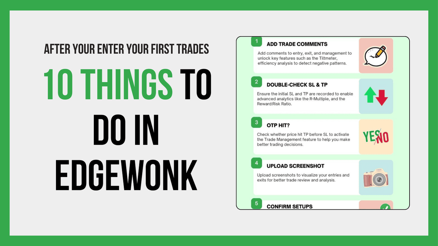10 Things to Do in Edgewonk After You Enter Your First Trades